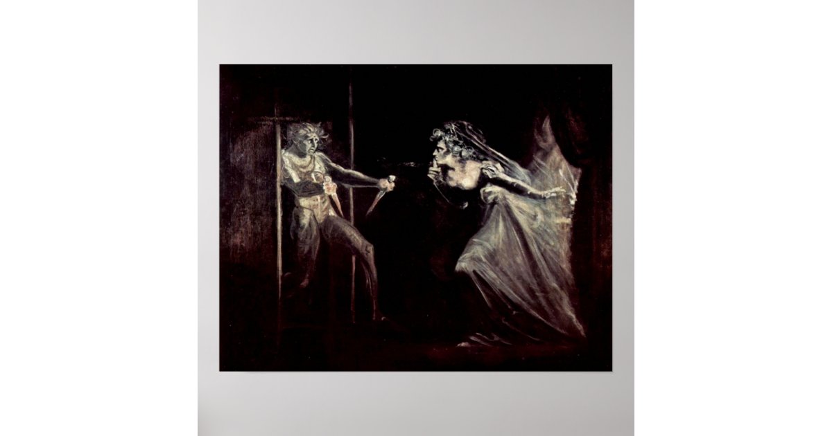 Lady Macbeth receives daggers by Henry Fuseli Poster | Zazzle