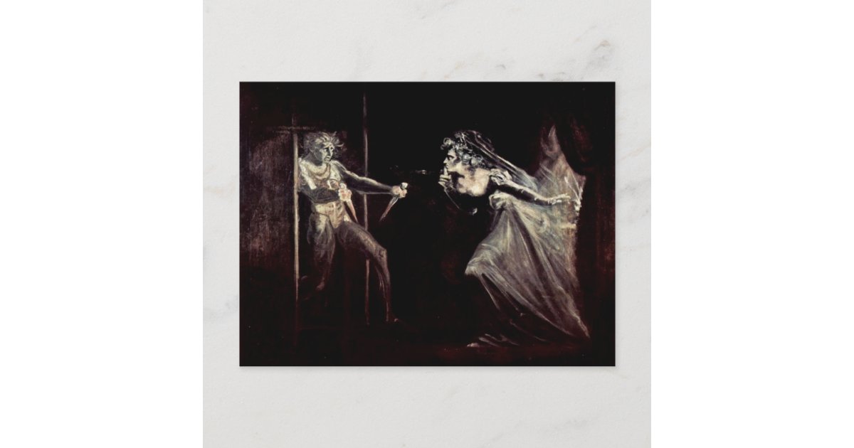 Lady Macbeth Receives The Daggers, Lady Macbeth Ta Postcard | Zazzle.com