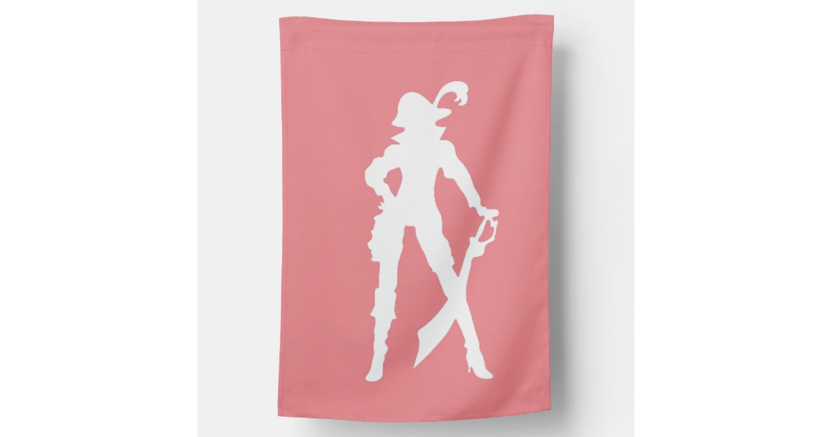 lady pink pirate house flag | Zazzle