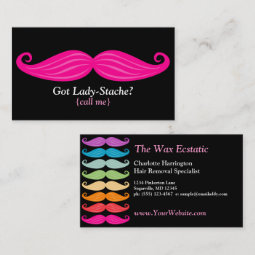 Lady-Stache Bizcard Business Card | Zazzle