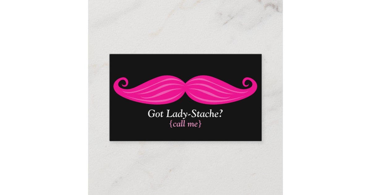 Lady-Stache Bizcard Business Card | Zazzle