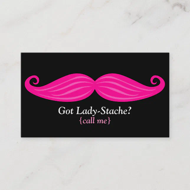 Lady-Stache Bizcard Business Card | Zazzle