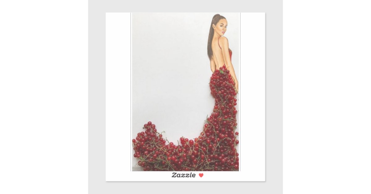 Lady sticker | Zazzle