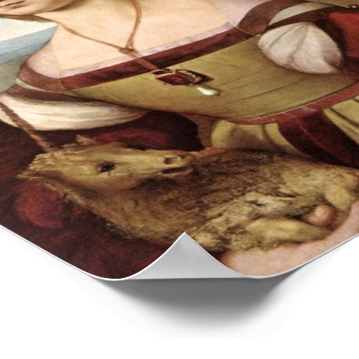 Lady with a Unicorn by Raphael Print | Zazzle