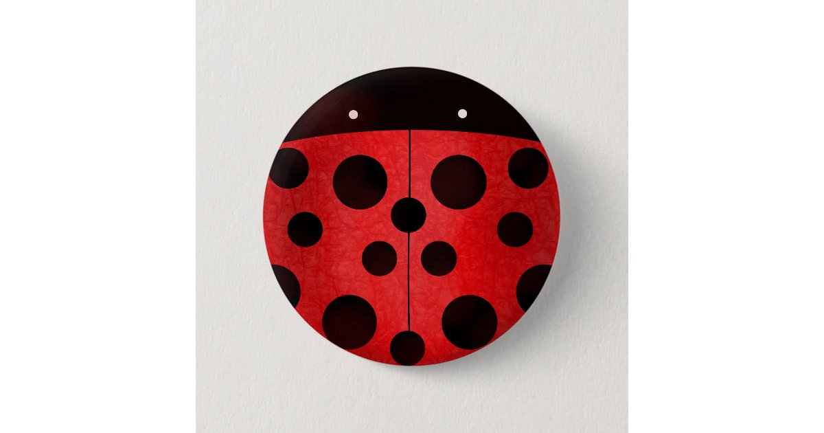 Ladybird Ladybug - pin badge buttons | Zazzle