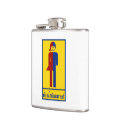 Ladyboy / Tomboy Toilet ⚠ Thai Sign ⚠ Flask | Zazzle