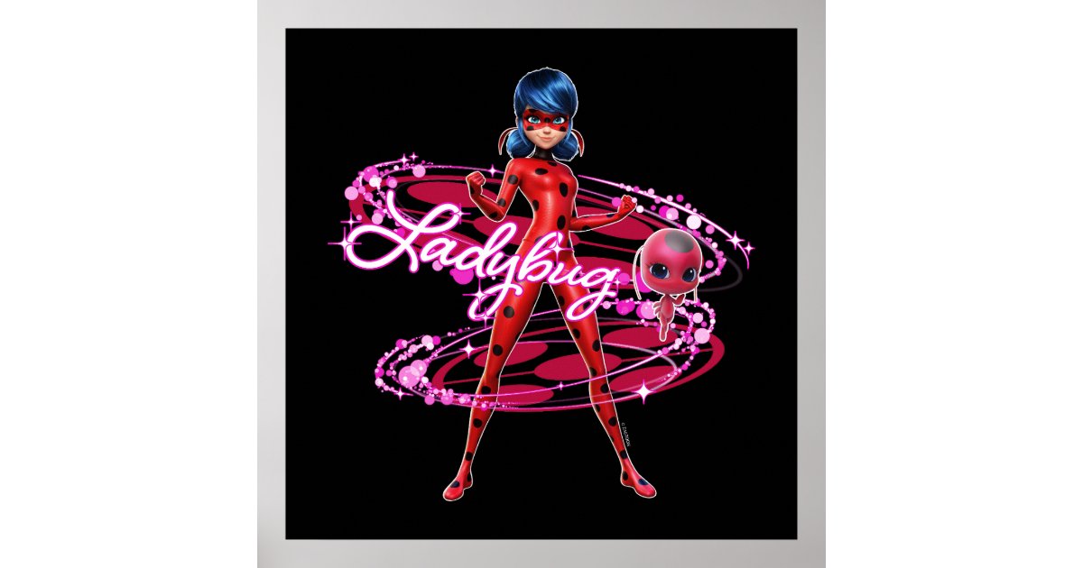 Ladybug and Tikki Graphic Poster | Zazzle