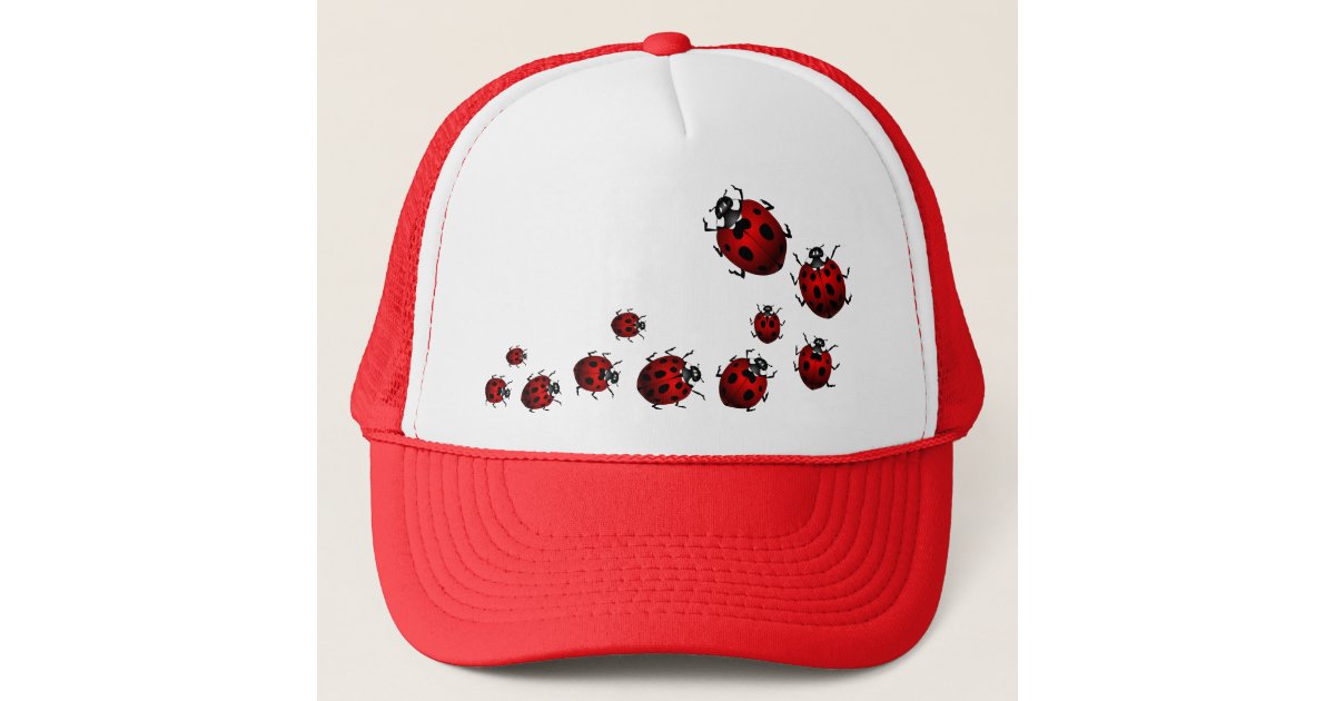Ladybug Art Caps Hats Ladybug Wildlife Art Hat | Zazzle