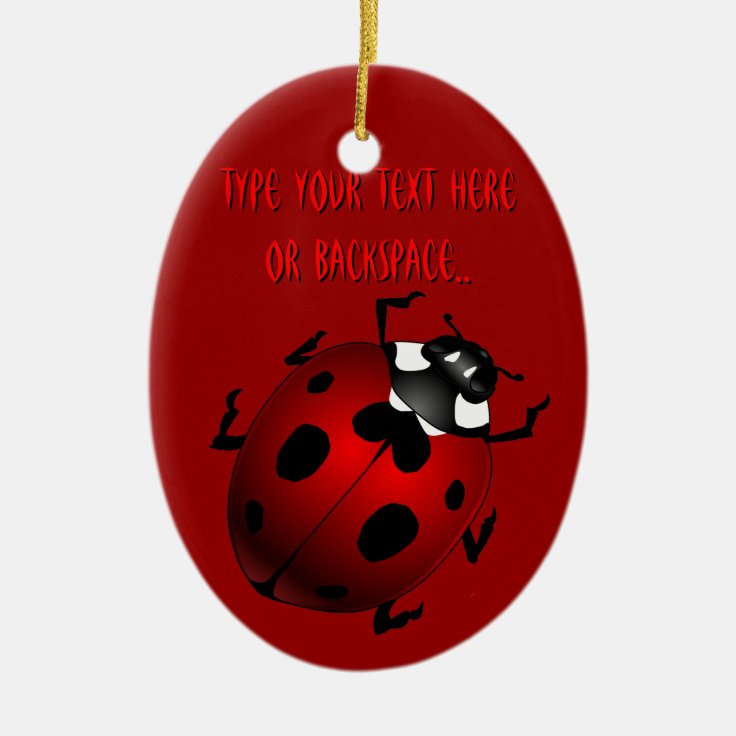 Ladybug Art Ornament Bug Keepsake Ladybug Gifts | Zazzle