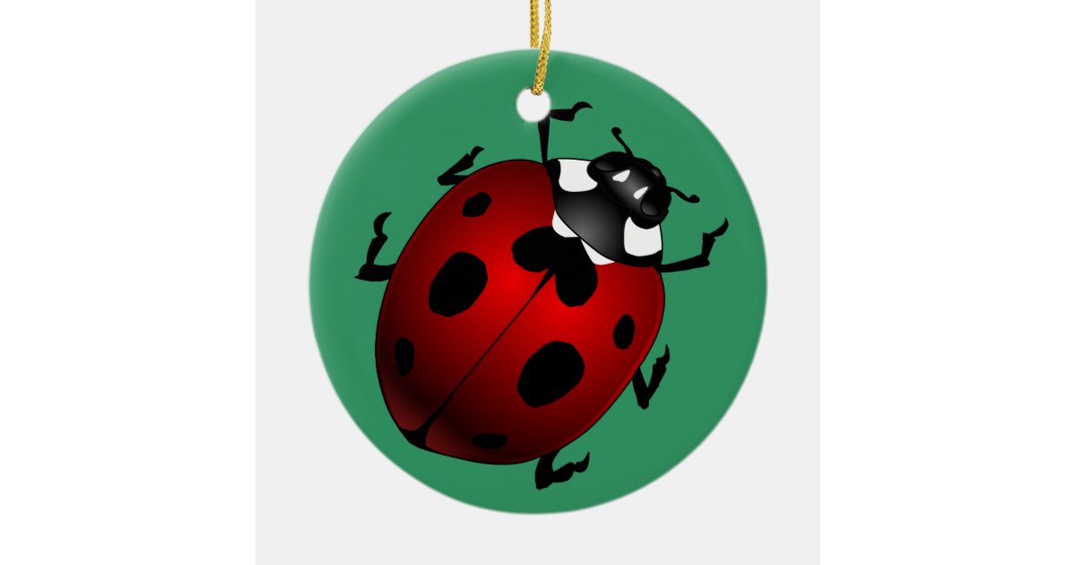Ladybug Art Ornament Bug Keepsake Ladybug Gifts | Zazzle