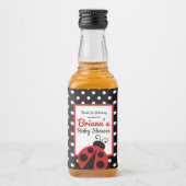 Ladybug Baby Shower or Birthday Liquor Bottle Label | Zazzle