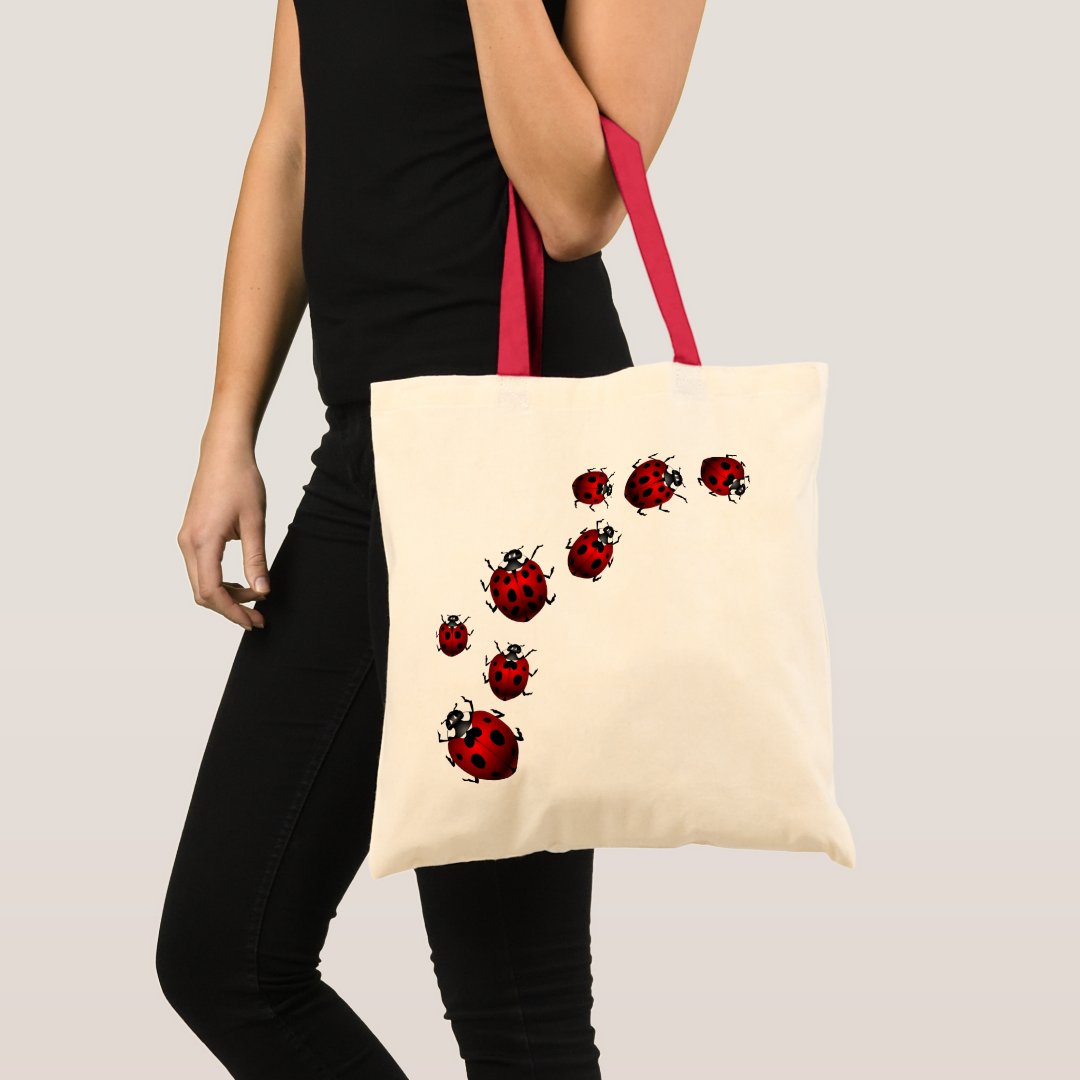 Ladybug Bags Cute Ladybug Ladybird Art Tote Bags | Zazzle