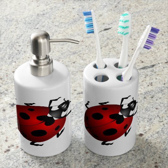 Ladybug Bath Sets Cute Ladybird Bug Bathroom Set | Zazzle.com