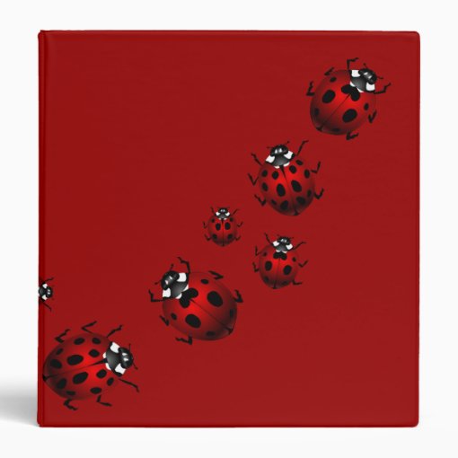 Ladybug Binder Cute Ladybug Art School Supplies | Zazzle
