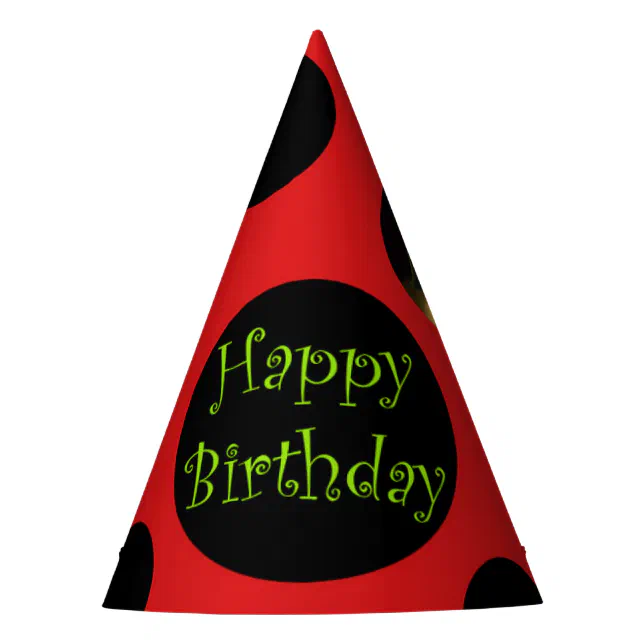 Ladybug Birthday Party Hat | Zazzle