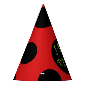 Ladybug Birthday Party Hat | Zazzle