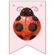 Ladybug Birthday Pennant Banner Bunting Flags | Zazzle
