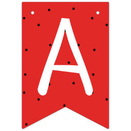 Ladybug Birthday Pennant Banner Bunting Flags | Zazzle