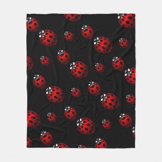 Ladybug Blanket Cute Ladybird Fleece Blanket | Zazzle.com