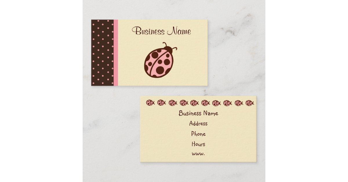 Ladybug Business Cards | Zazzle