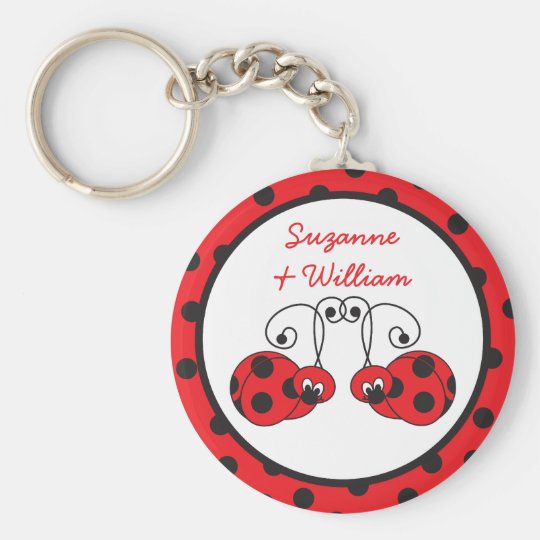 Ladybug Couple Keychain | Zazzle.com