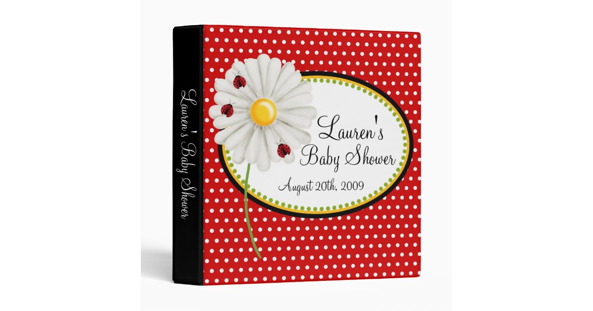 Ladybug Daisy Baby Photo Album Binder | Zazzle