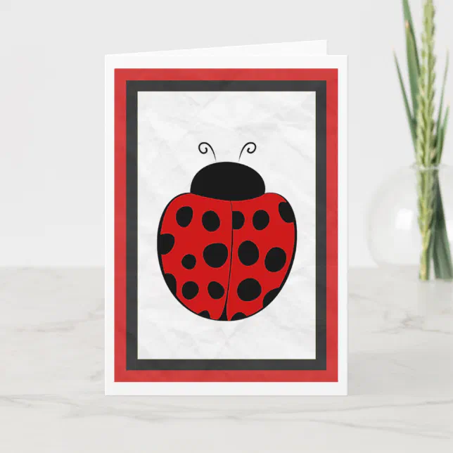 Ladybug Greeting Card | Zazzle