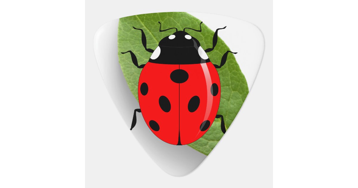 ladybug guitar pick | Zazzle