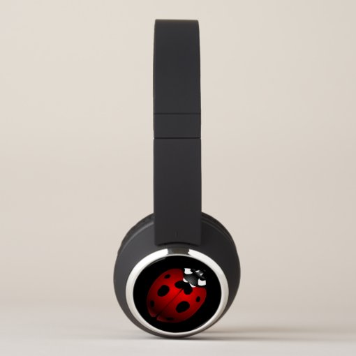 Ladybug Headphones Ladybird Bug Gifts | Zazzle