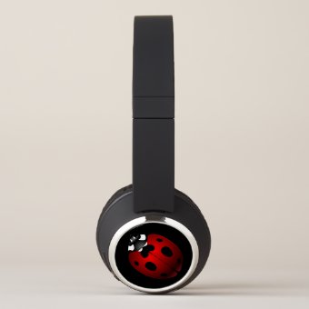 Ladybug Headphones Ladybird Bug Gifts | Zazzle