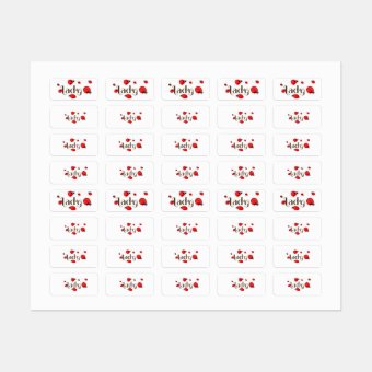 Ladybug Labels | Zazzle