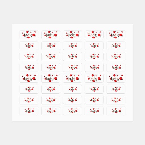 Ladybug Labels | Zazzle
