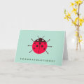 Ladybug / Ladybird Congratulations! Card | Zazzle
