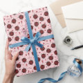 Ladybug Love Bug Red Hearts Valentines Day Wrapping Paper | Zazzle