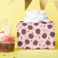 Ladybug Love Bug Red Hearts Valentines Day Wrapping Paper | Zazzle