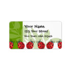 Cute Red Ladybug Polka Dot Return Address Labels | Zazzle.com