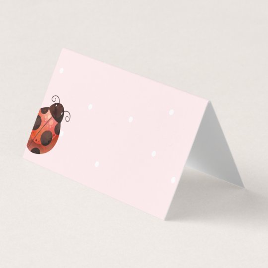 Ladybug Menu Tent Cards & Place Cards | Zazzle.com