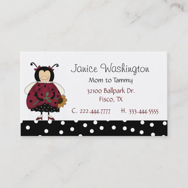 Ladybug Mommy Card | Zazzle