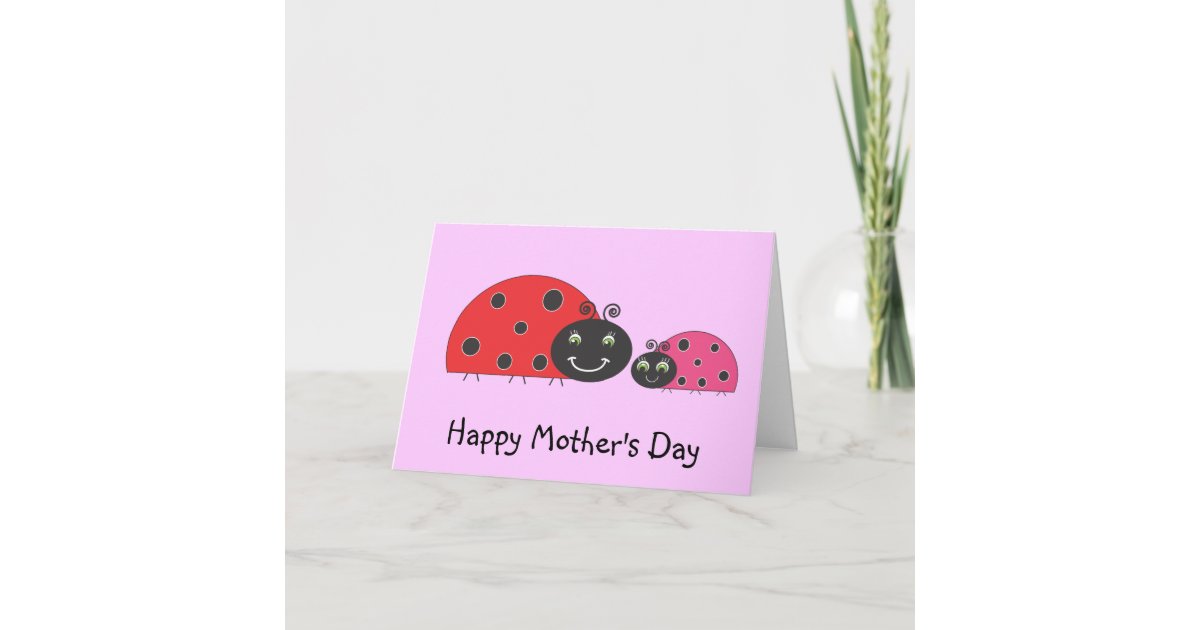 Ladybug Mother's Day Card | Zazzle