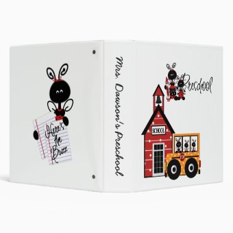 Ladybug Preschool Binder | Zazzle
