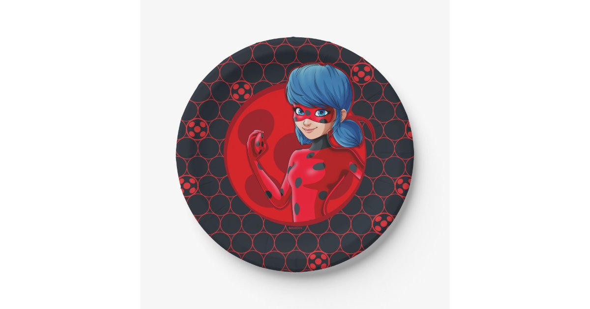 Ladybug Red Badge Paper Plates | Zazzle