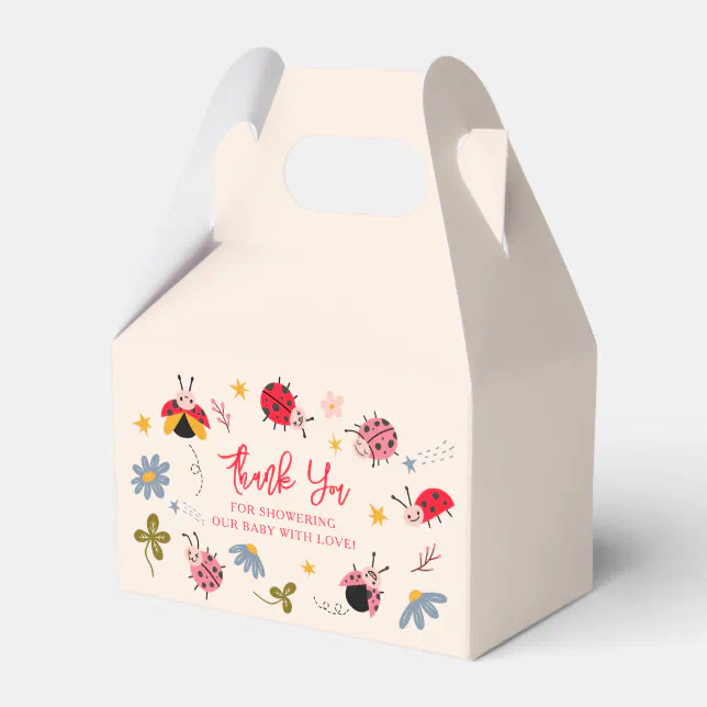 Ladybug Red Bug Baby Shower Favor Boxes | Zazzle