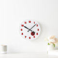 Ladybug Round Clock | Zazzle