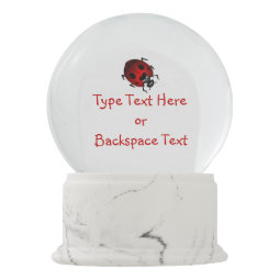 Ladybug Snow Globe Personalized Ladybug Snow Globe | Zazzle