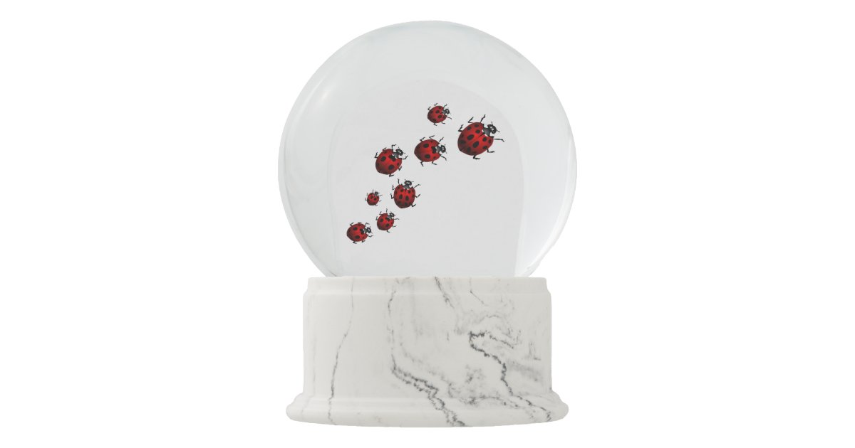 Ladybug Snow Globe Personalized Ladybug Snow Globe | Zazzle