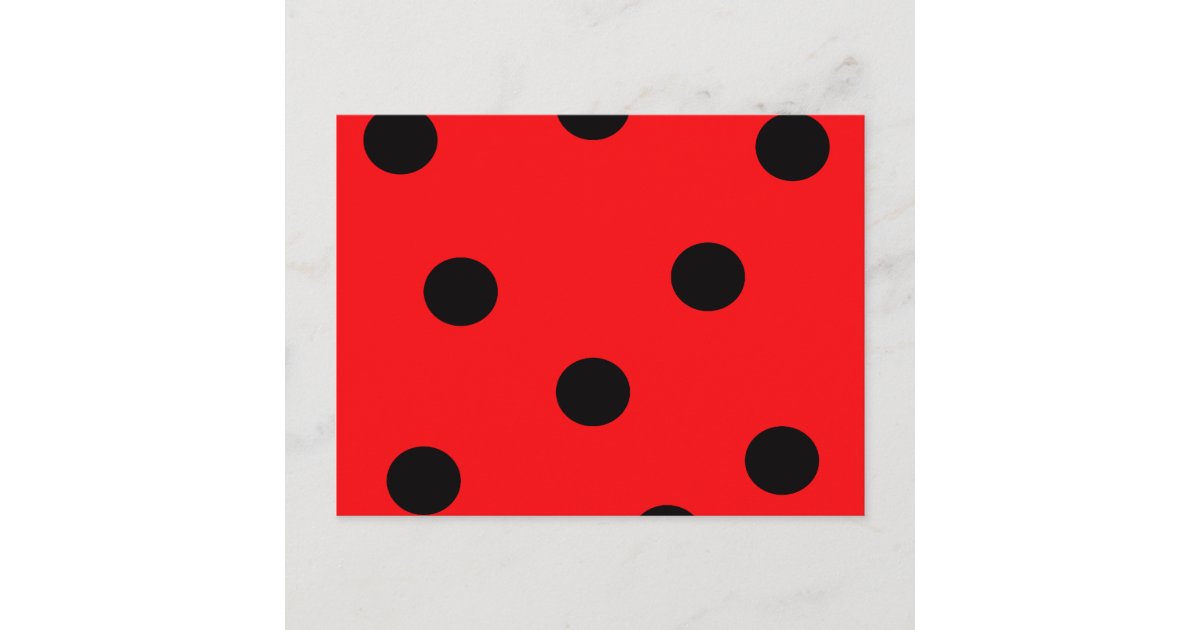 Ladybug Spots Postcard | Zazzle