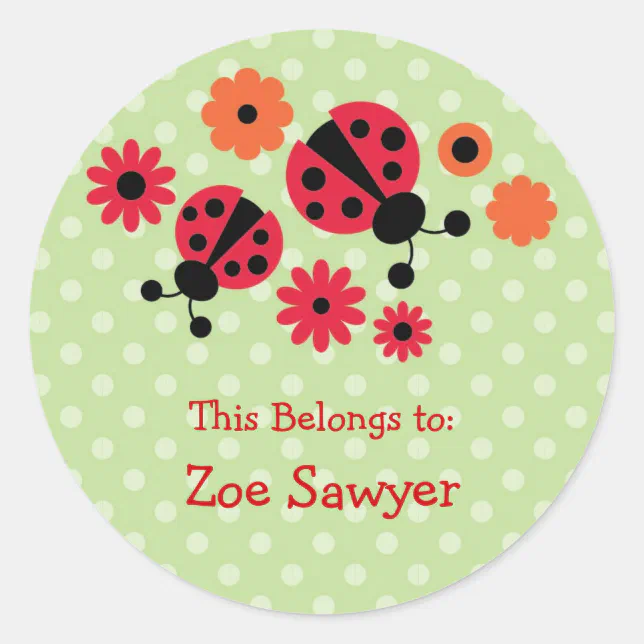 Ladybug Sticker | Zazzle