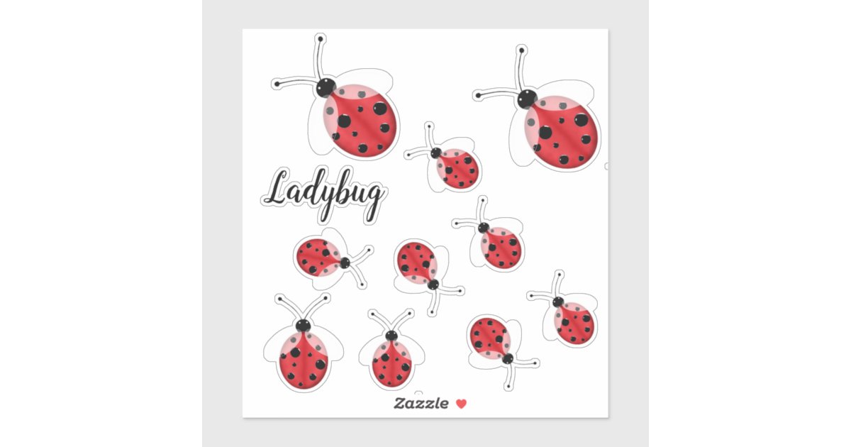 Ladybug Sticker | Zazzle