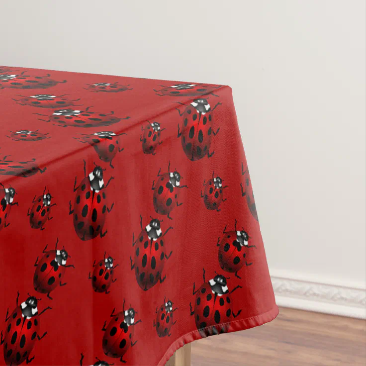 Ladybug Tablecloth Ladybug Ladybird Art Tablecloth | Zazzle
