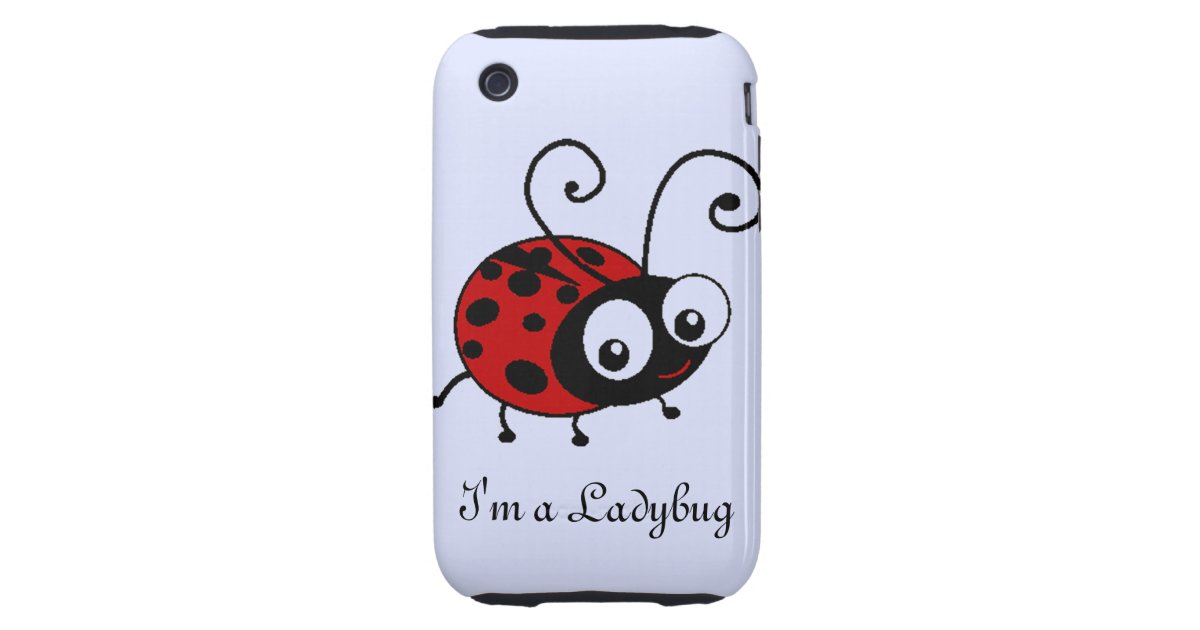 Ladybug Tough iPhone 3 Cover | Zazzle